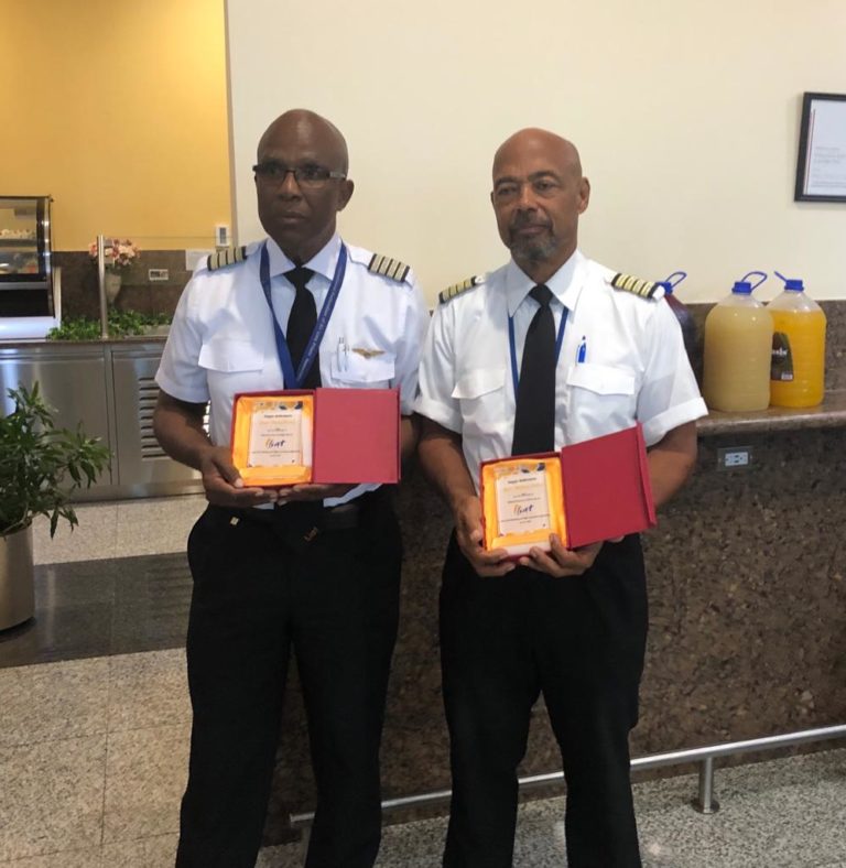 LIAT PILOTS HONOURED ON THEIR FINAL FLIGHT - ABS TV Radio Antigua & Barbuda