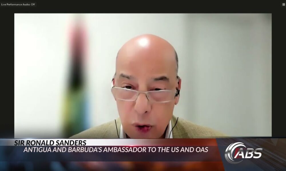 SIR RONALD SANDERS EXTOLS A&B’S CLIMATE JUSTICE LEADERSHIP - ABS TV ...