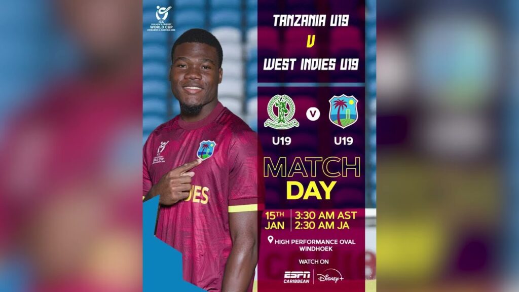 WEST INDIES UNDER-19 TO BEGIN WORLD CUP CAMPAIGN AGAINST TANZANIA - ABS ...